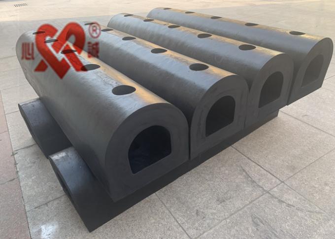 D200*200 Marine D Shaped Rubber Fender High Stress Dispersion