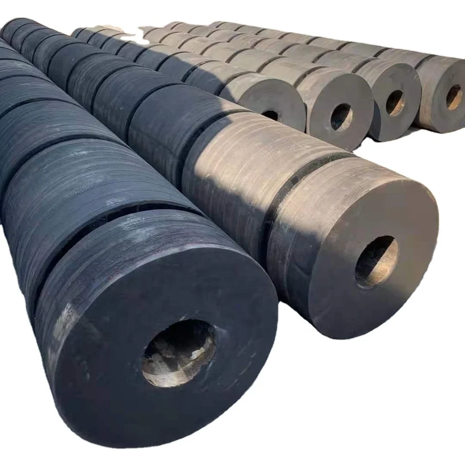 Customizable 1000-5000mm Long Cylindrical Rubber Fender 60-85HA ...